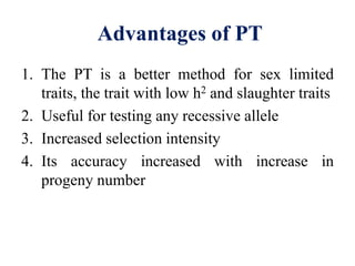 Progeny testing | PPTX