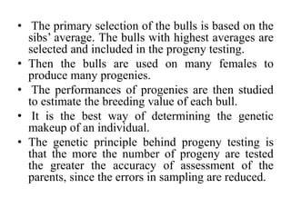 Progeny testing | PPTX