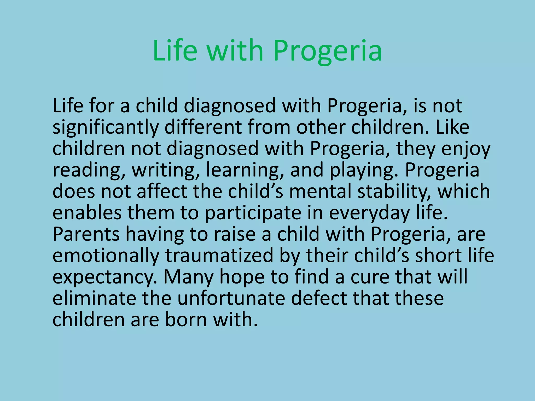 Progeria | PPTX
