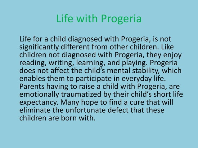 Progeria | PPT