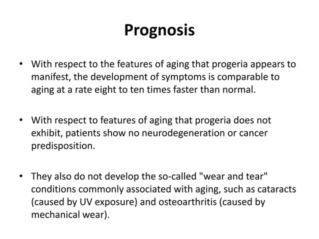 Progeria | PPTX | Genetics | Science