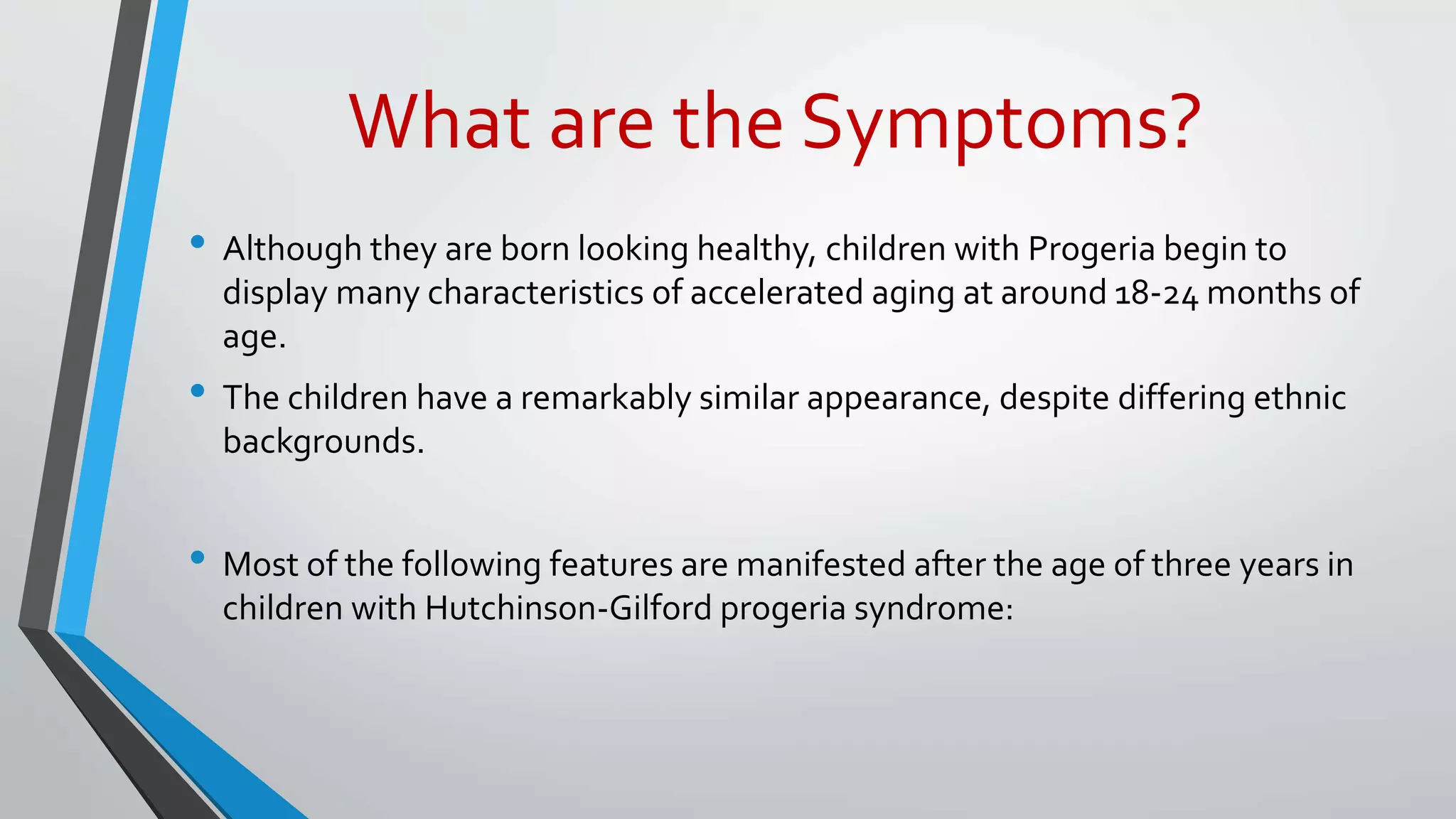 Progeria Syndrome | PPTX