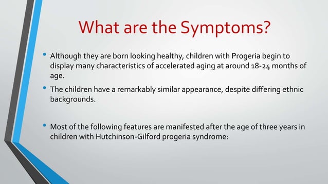 Progeria Syndrome | PPTX