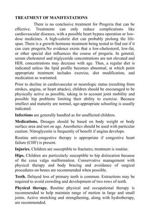 Progeria Syndrome | PDF