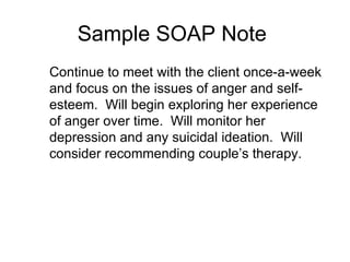Progess Note Presentation2 | PPT