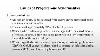 Progesterone Abnormalities up and down regulation | PDF