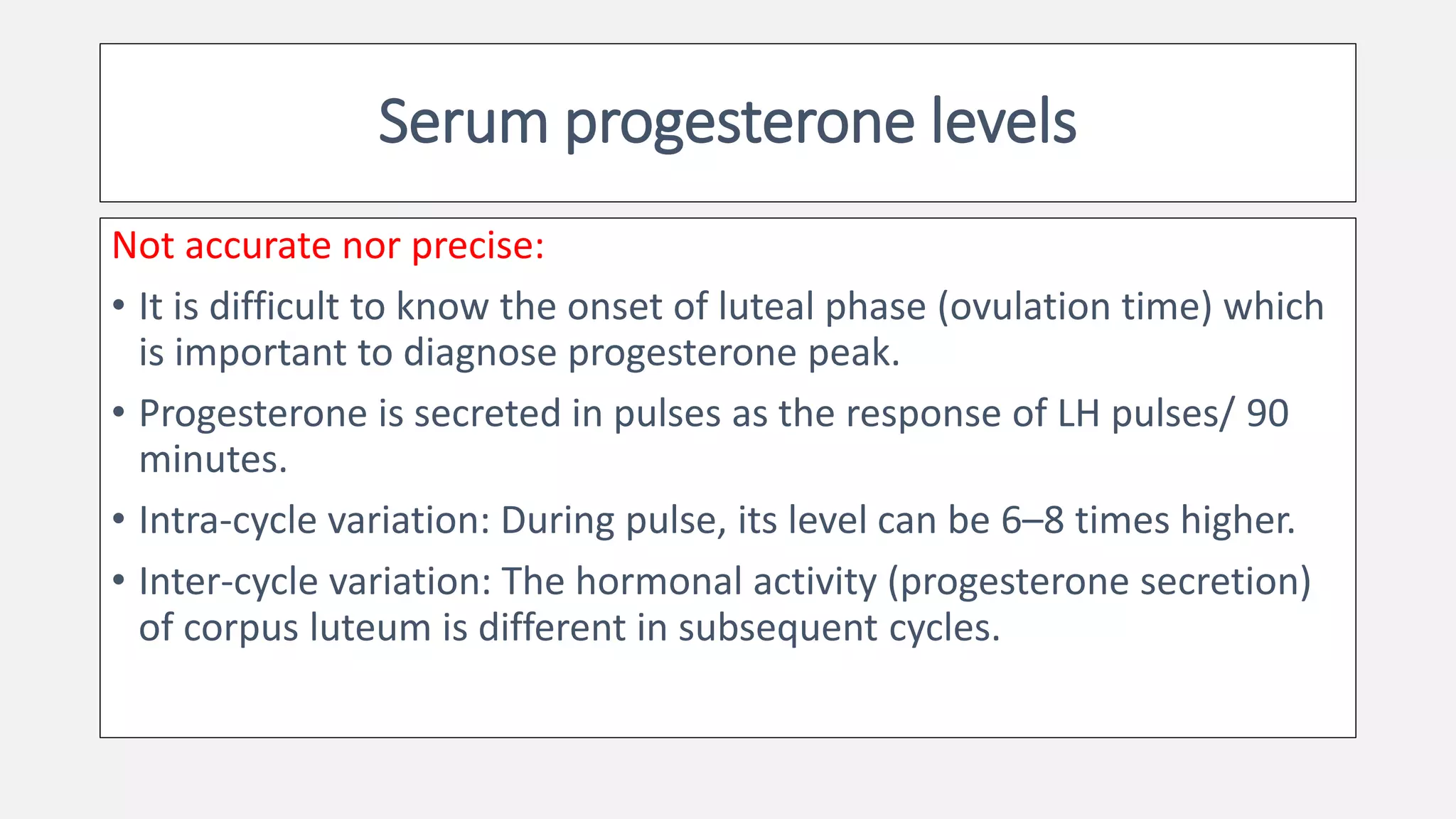 Progesterone and reproduction: Concepts | PPTX
