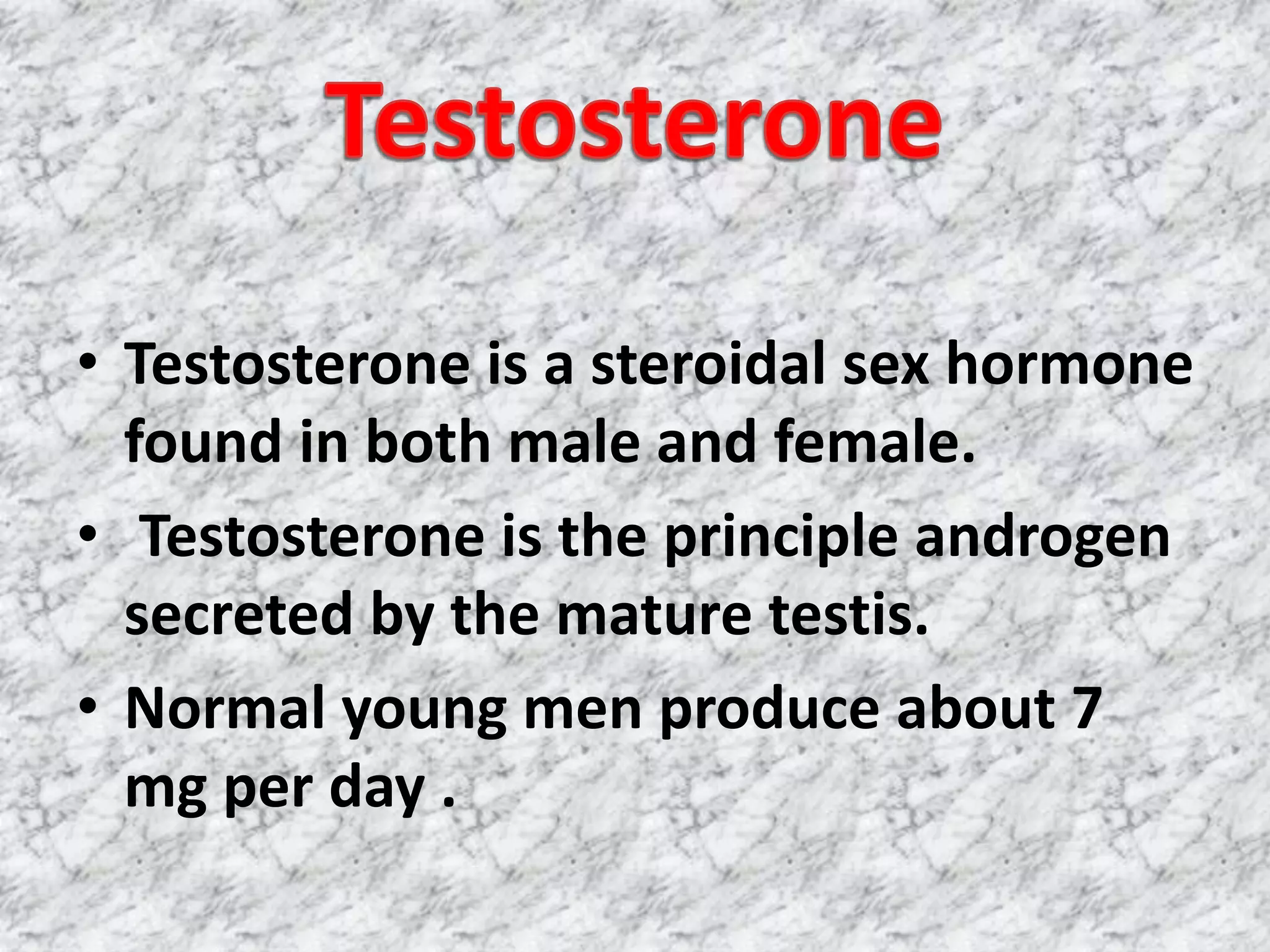 Progesterone and testosterone | PPTX