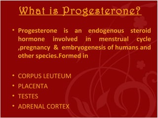 Progesterone Hormone Function