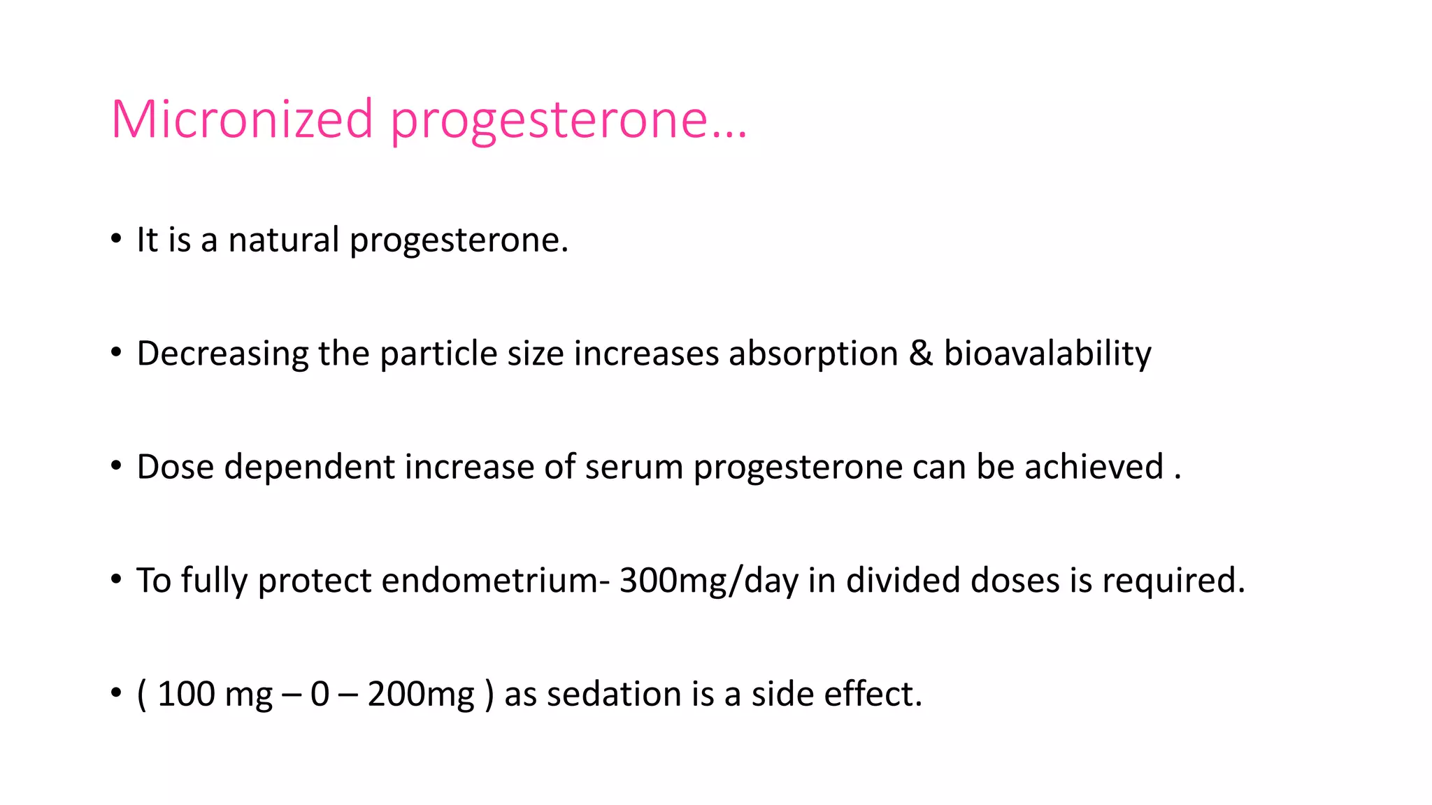 Progesterone in gynecology | PPTX