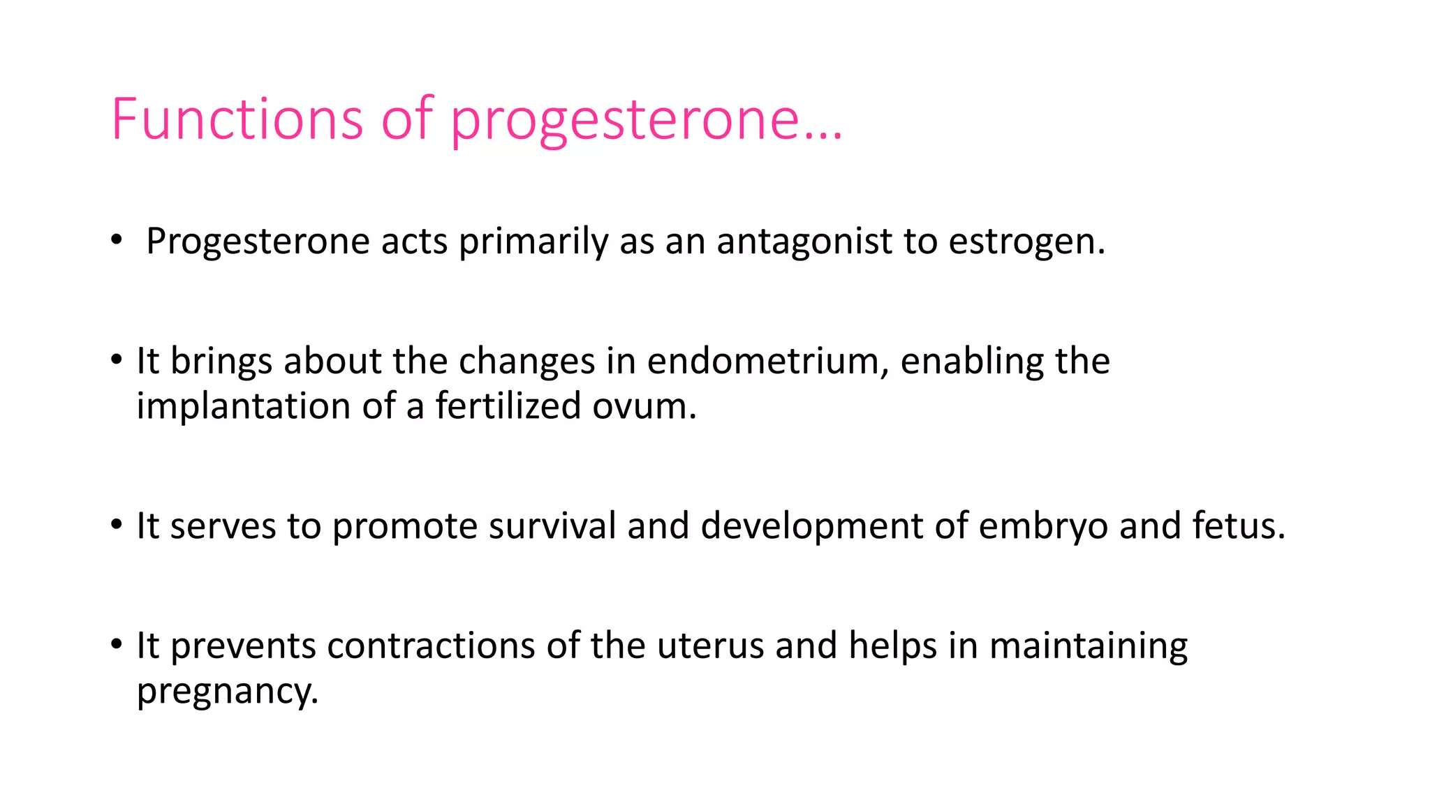 Progesterone in gynecology | PPTX