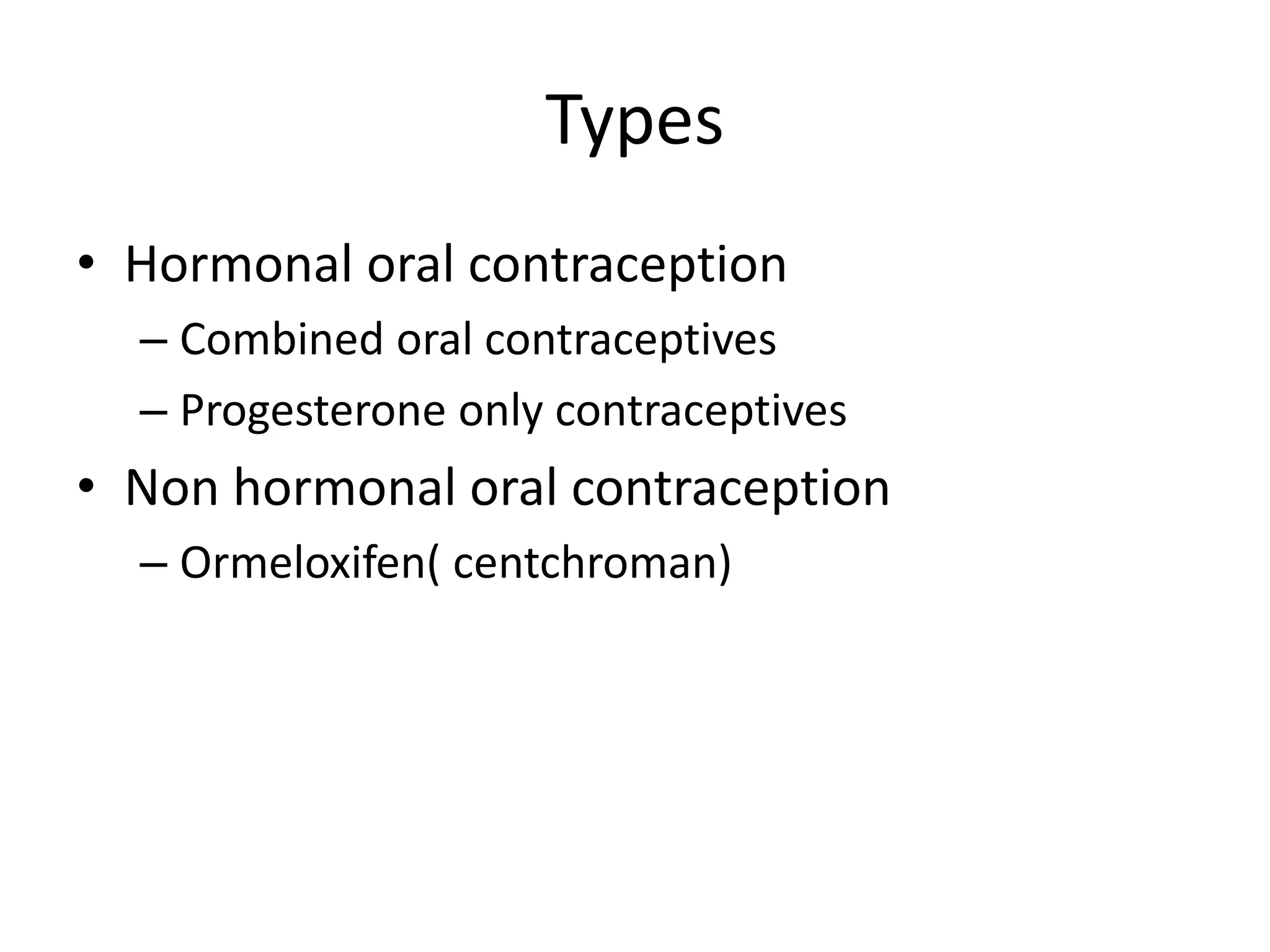 Progesterone & oral contraceptives | PPTX