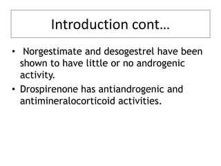 Progesterone & oral contraceptives | PPTX