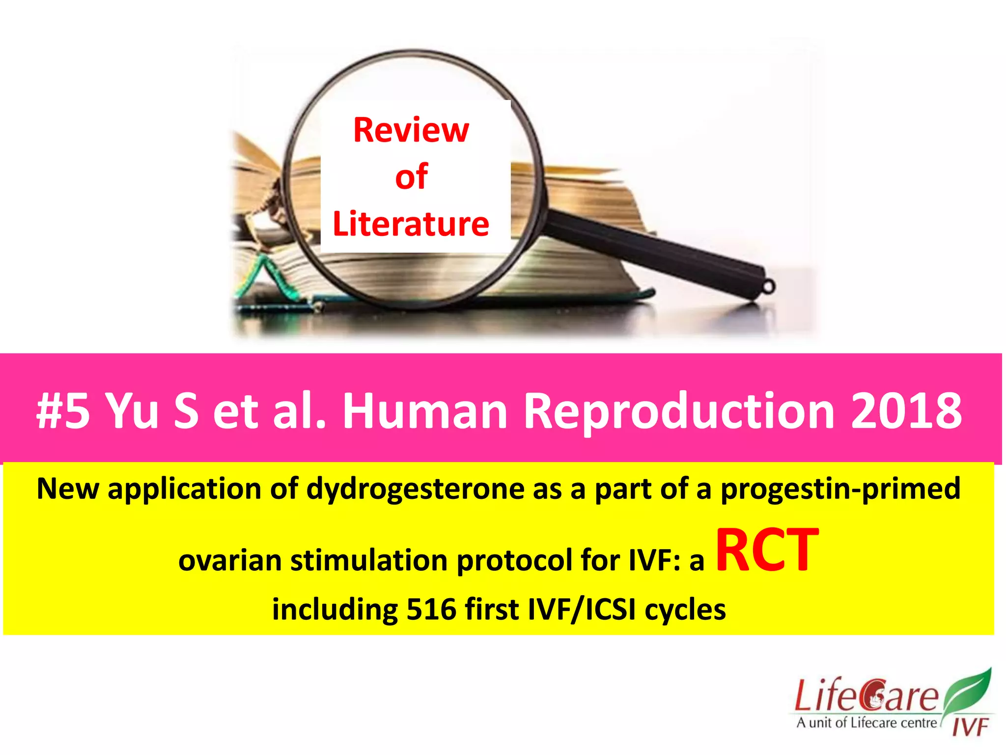 Progestin-primed ovarian stimulation (PPOS) is a NEW DAWN in ovarian ...