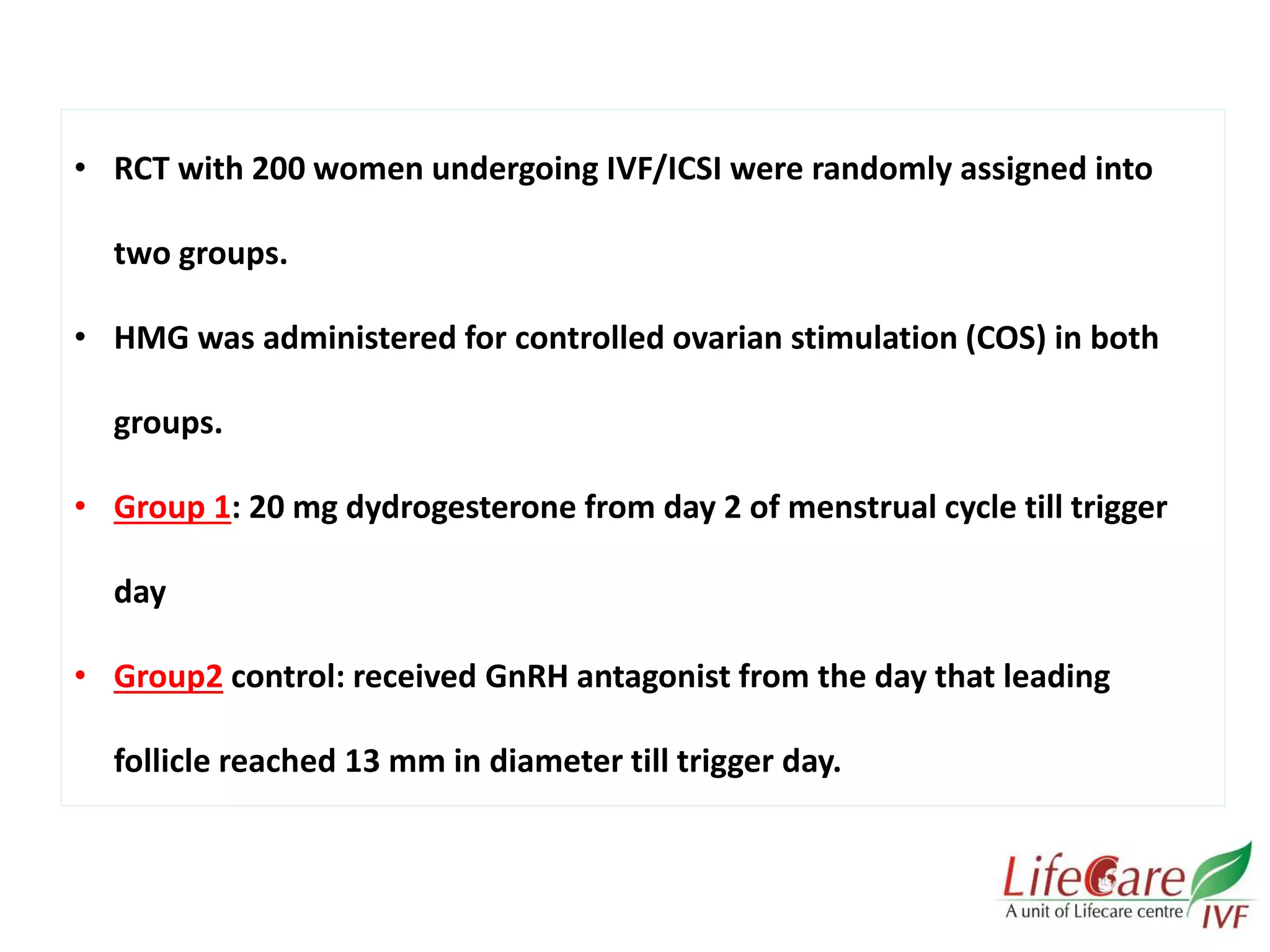 Progestin-primed ovarian stimulation (PPOS) is a NEW DAWN in ovarian ...