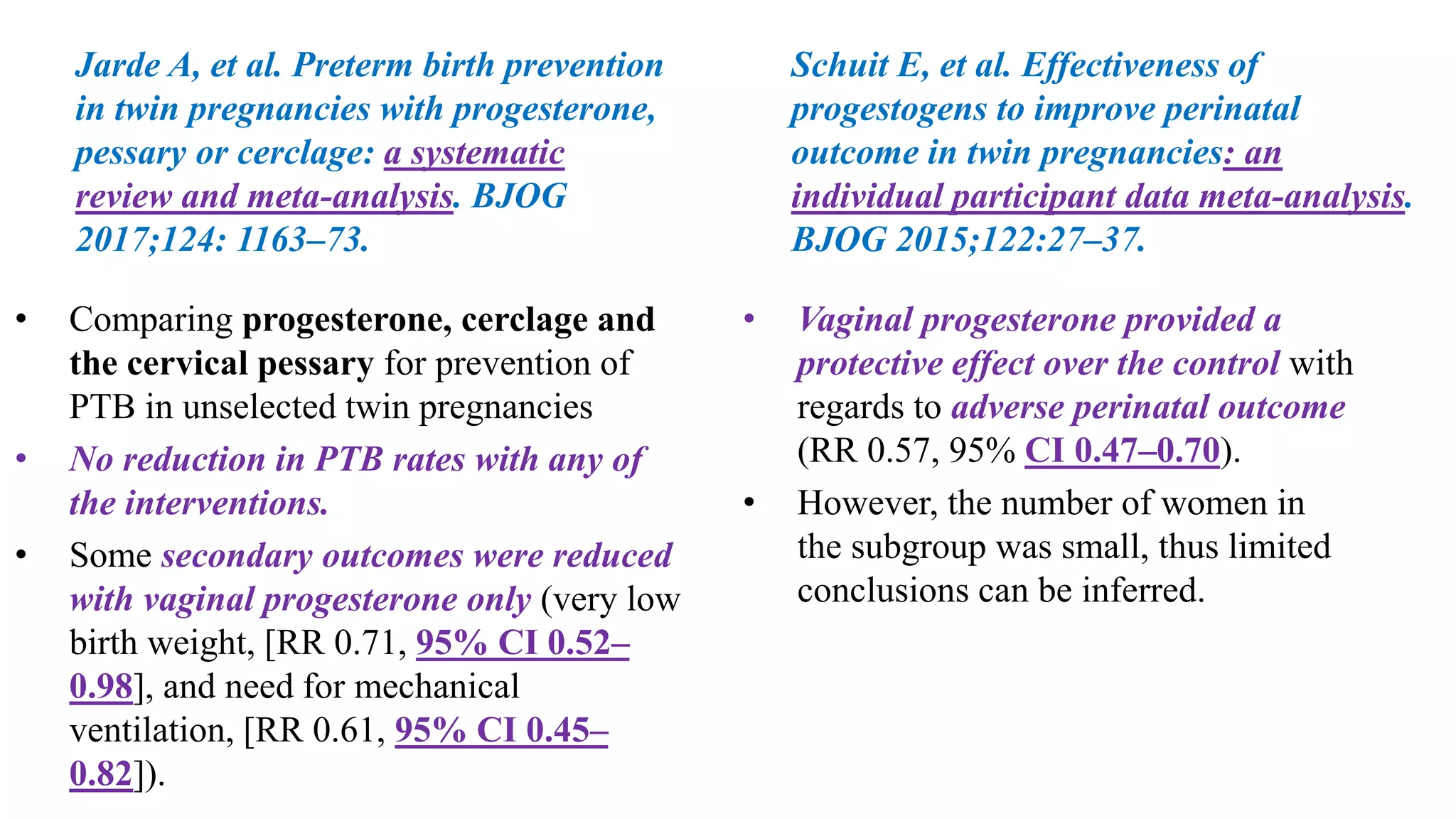 Role of Progesterone in Preterm Labour | PPTX