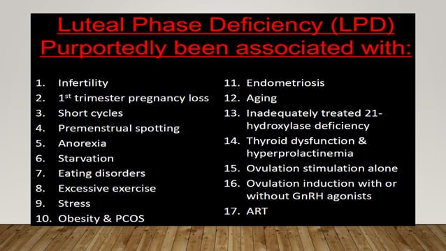 Progesterones role as luteal phase support in art cycles | PPT