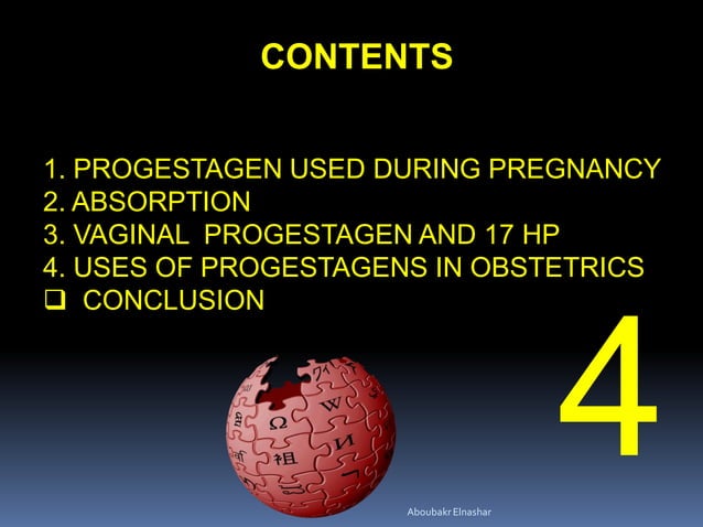 Progestogens in obstetrics: Which type and route???? | PPT