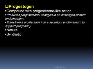 Progestogens in obstetrics: Which type and route???? | PDF
