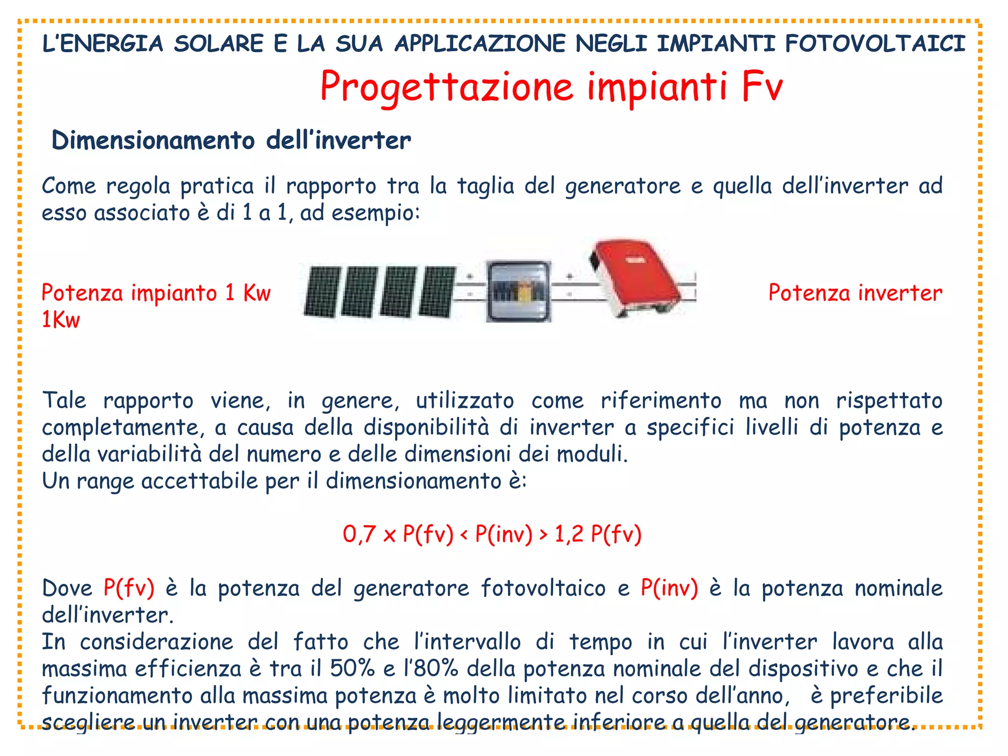 Progettazione pannelli Fotovoltaici | PPT