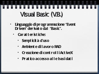 Linguaggio V.B.A. | PPT