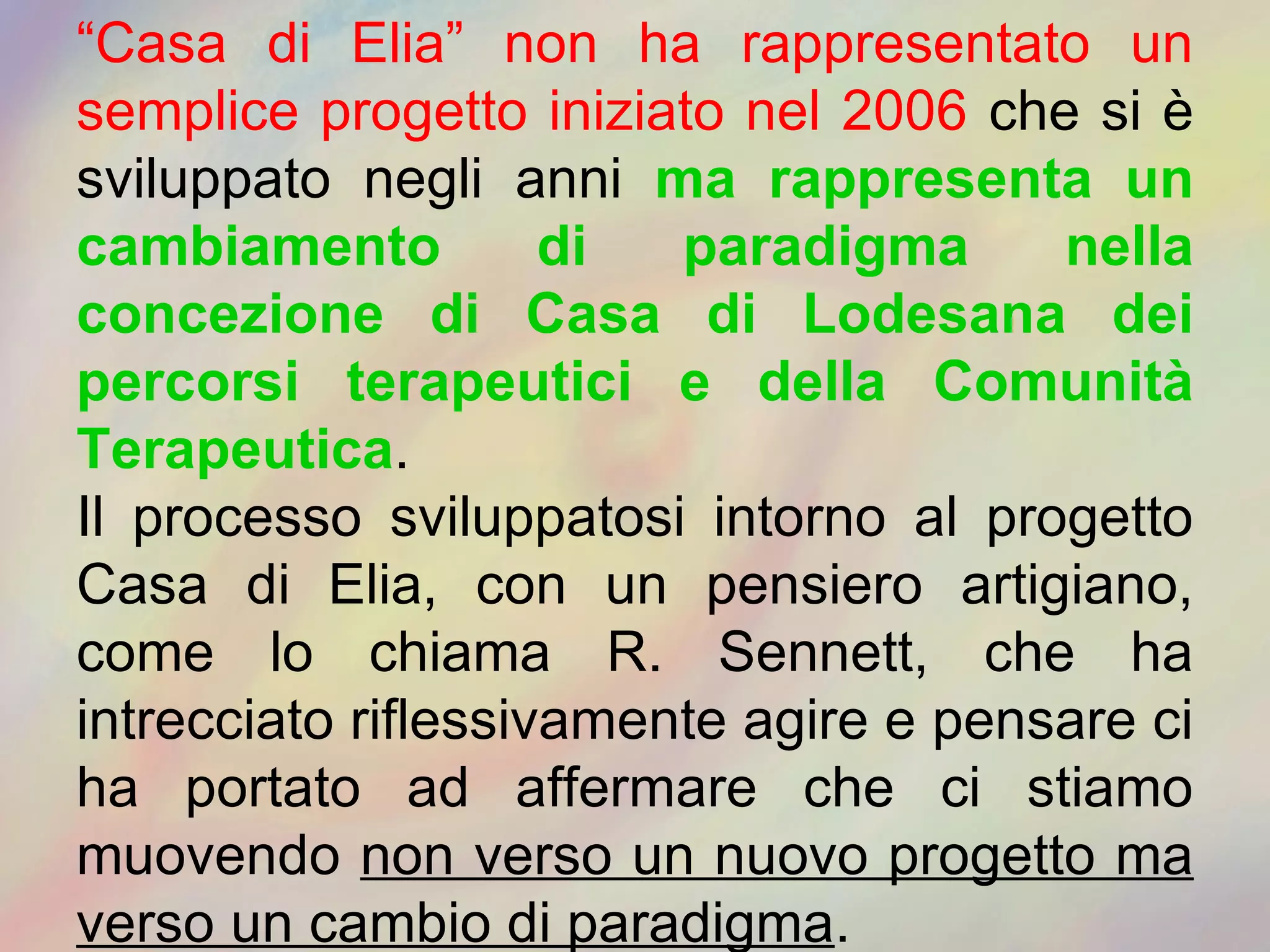 Progetto Casa d'Elia | PPT