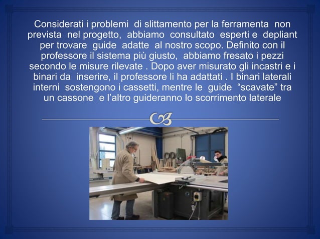 Progetto cassettiera miki idis spara | PPT