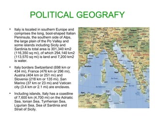 Progetto di geografia- Italia | PPT