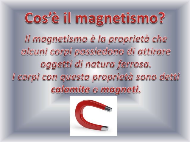 Il Magnetismo | PPT