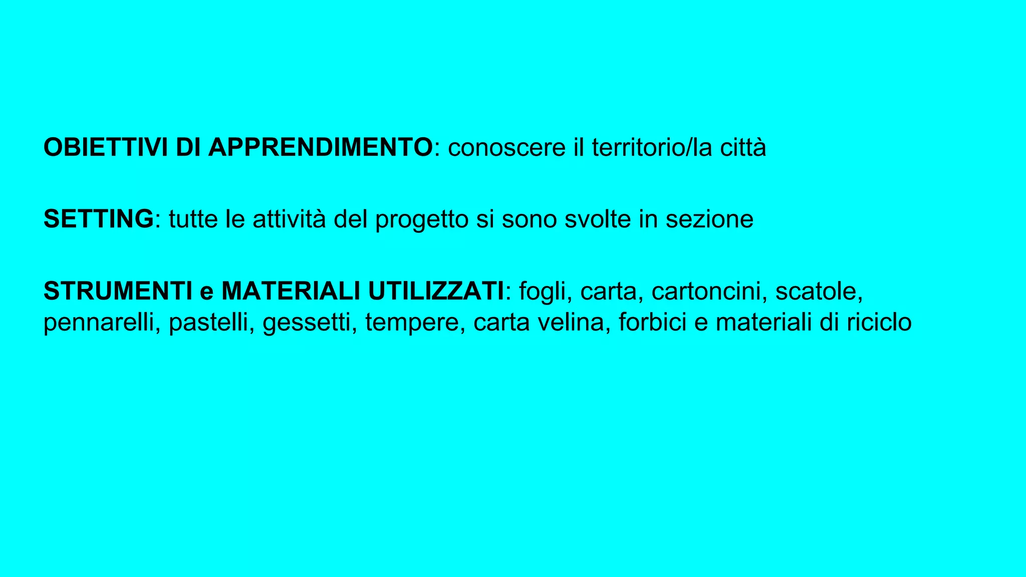 Progetto scuola dell'infanzia | PPT