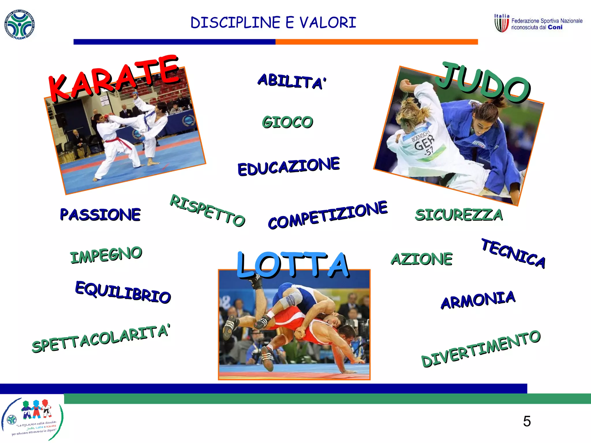 Progetto sport a scuola fijlkam | PPT