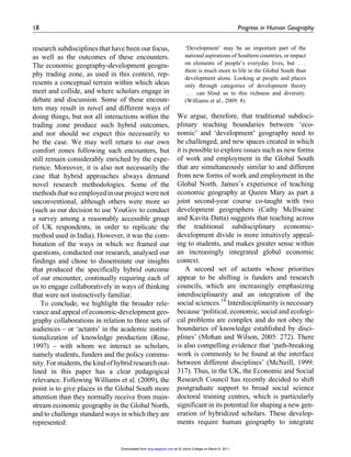 economic / development geography trading zone | PDF