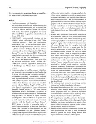 economic / development geography trading zone | PDF