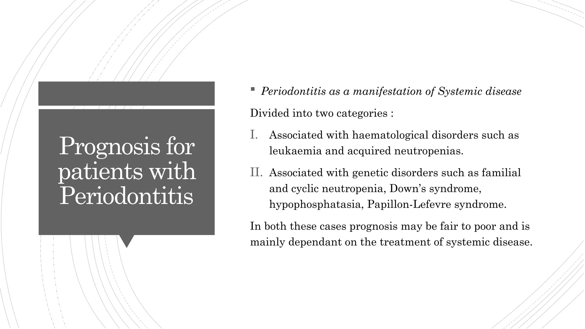 PROGNOSIS in periodontium in periodontics | PPTX