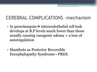 Prognosis and complications of eclampsia | PPTX