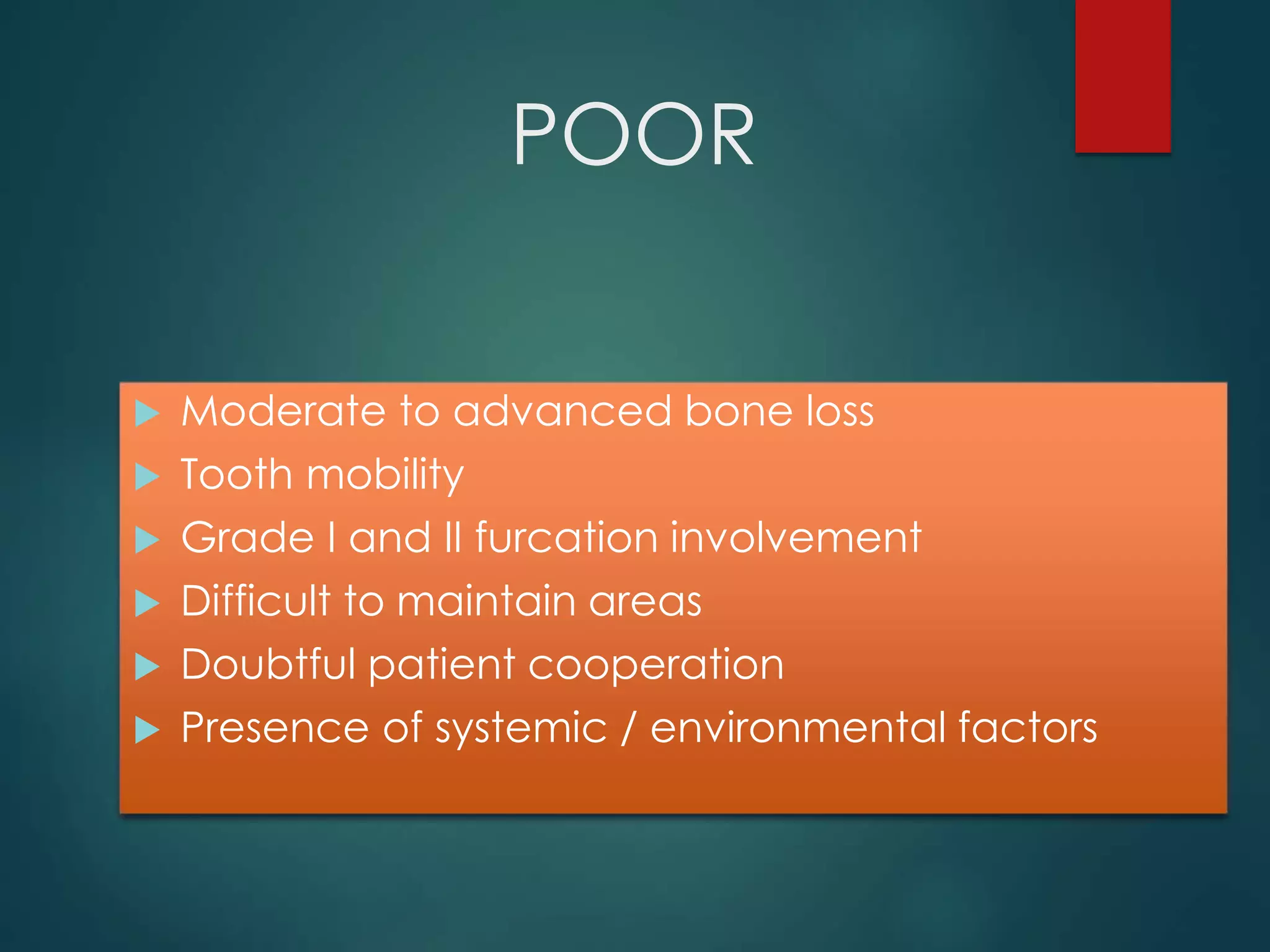 Prognosis in periodontics | PPTX