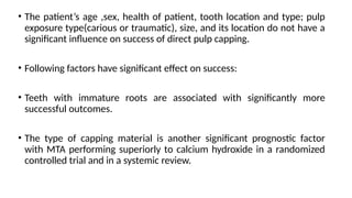 prognostic factor for direct pulp capping.pptx