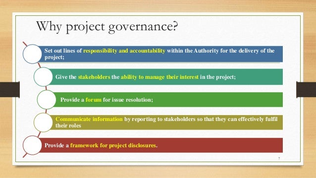 Project governance