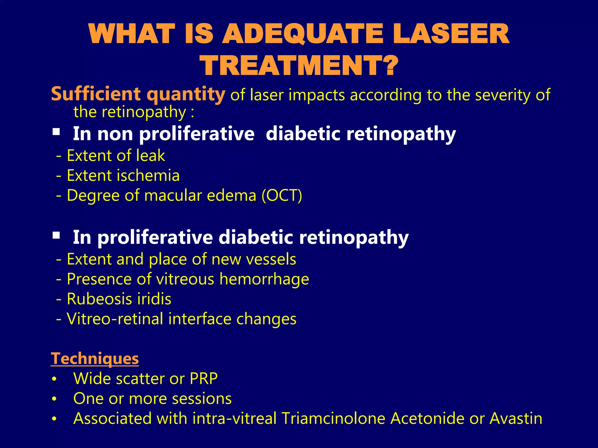 WHAT WE SHOULD DO FOR PROGRESSIVE COMPLICATIONS OF PDR INSPITE OF ...