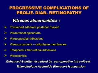 WHAT WE SHOULD DO FOR PROGRESSIVE COMPLICATIONS OF PDR INSPITE OF ...