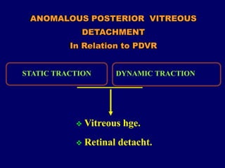 WHAT WE SHOULD DO FOR PROGRESSIVE COMPLICATIONS OF PDR INSPITE OF ...