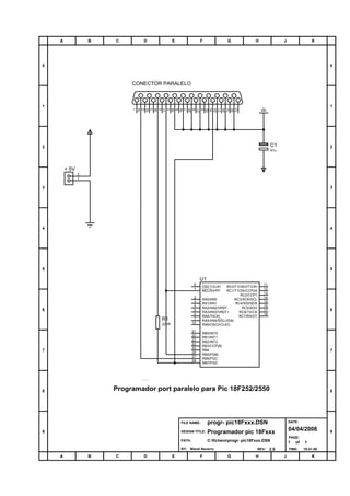 Progr pic18 fxxx sch | PDF