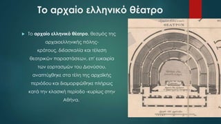 Υιοθετώ ένα αρχαίο θέατρο - Αναζητώ ένα αρχαίο θέατρο | PDF