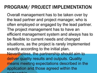 Prograam project implementation | PPT