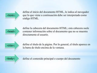 estructura basica de html | PPTX
