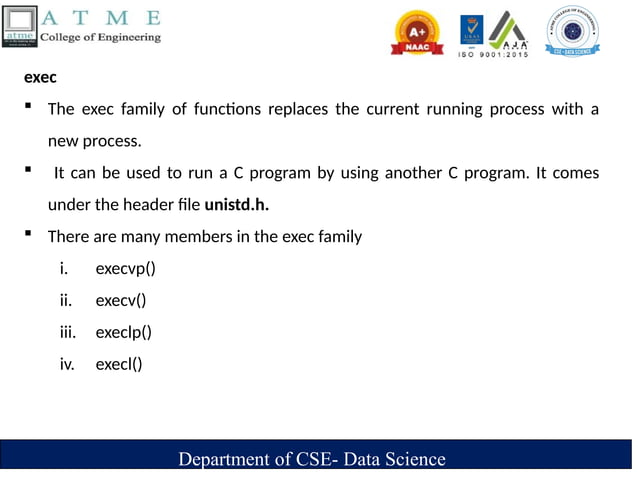Operating systems Lab program: to develop C program to implement process management system calls ...