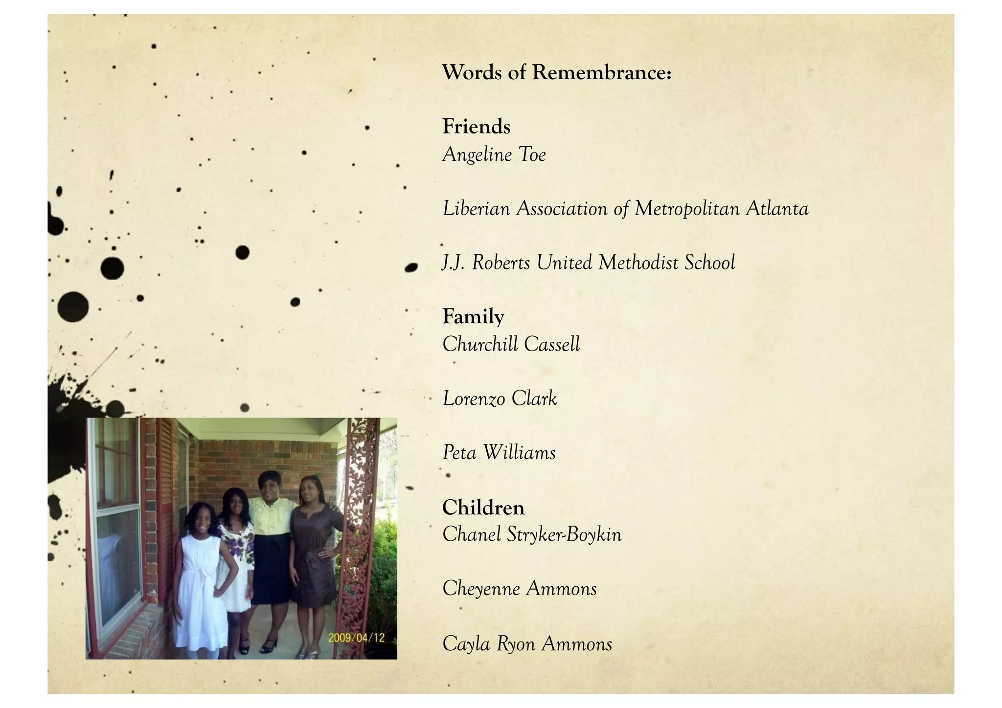 Rest In Peace Ernestine Wede Clark | PDF