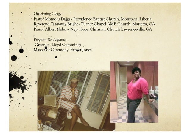 Rest In Peace Ernestine Wede Clark | PPT