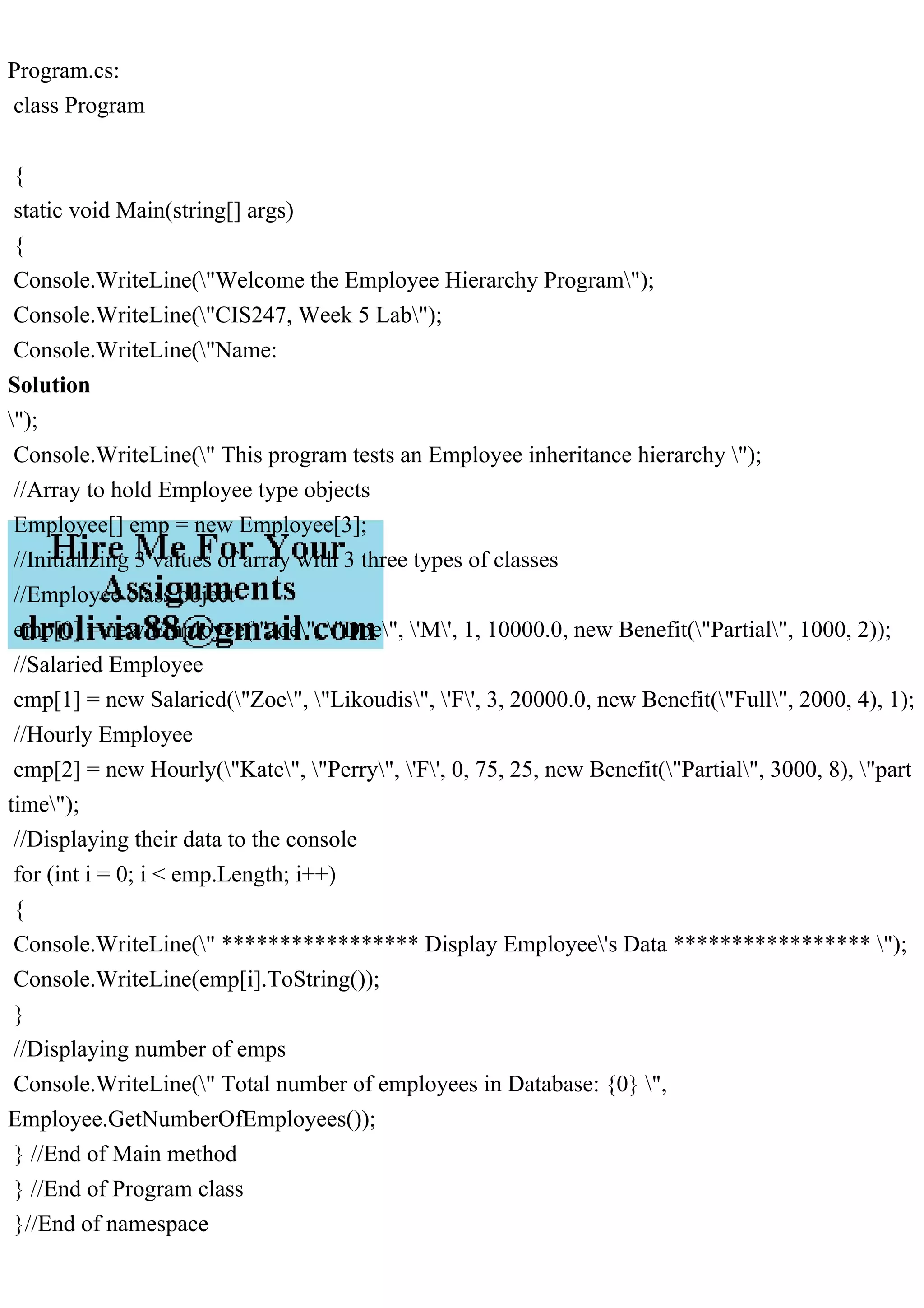 Program.cs class Program { static void Main(string[] args).pdf