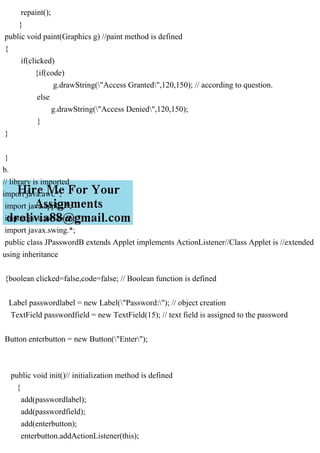 Program-a. library is importedimport java.awt.; import j.pdf ...